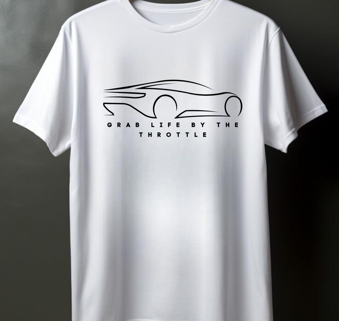 Happy New Year 2025 Car Shirts Throttle Life Mindset Motivation Car Lovers Men and Women Grab ...