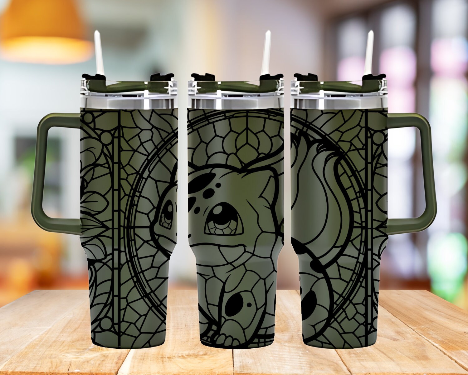 Poke Laser Engraved Full Wrap Design Simple Modern 40z Cup. - Etsy