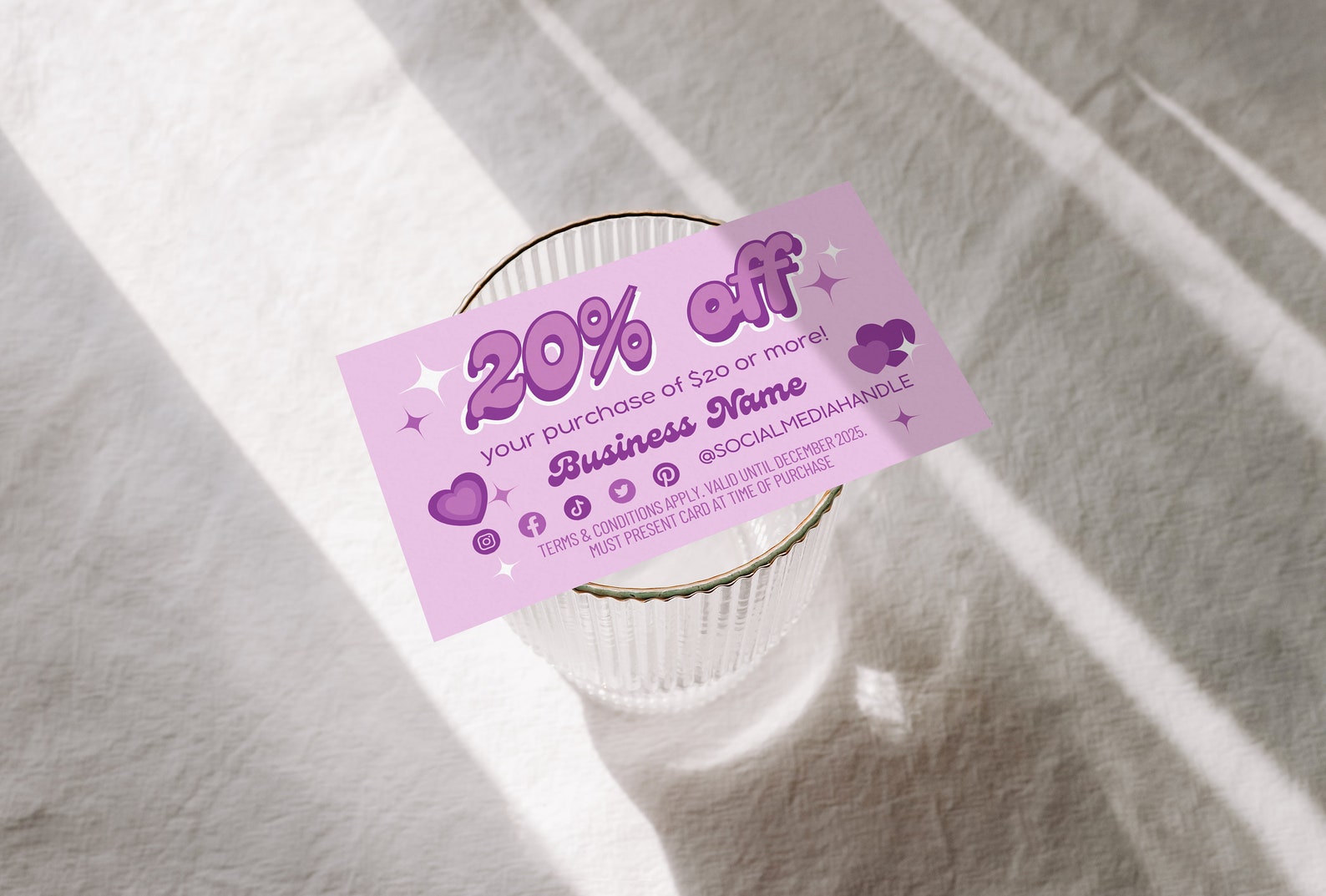 Beauty Salon Coupon Card Canva Template, DIY Printable Editable Hair ...