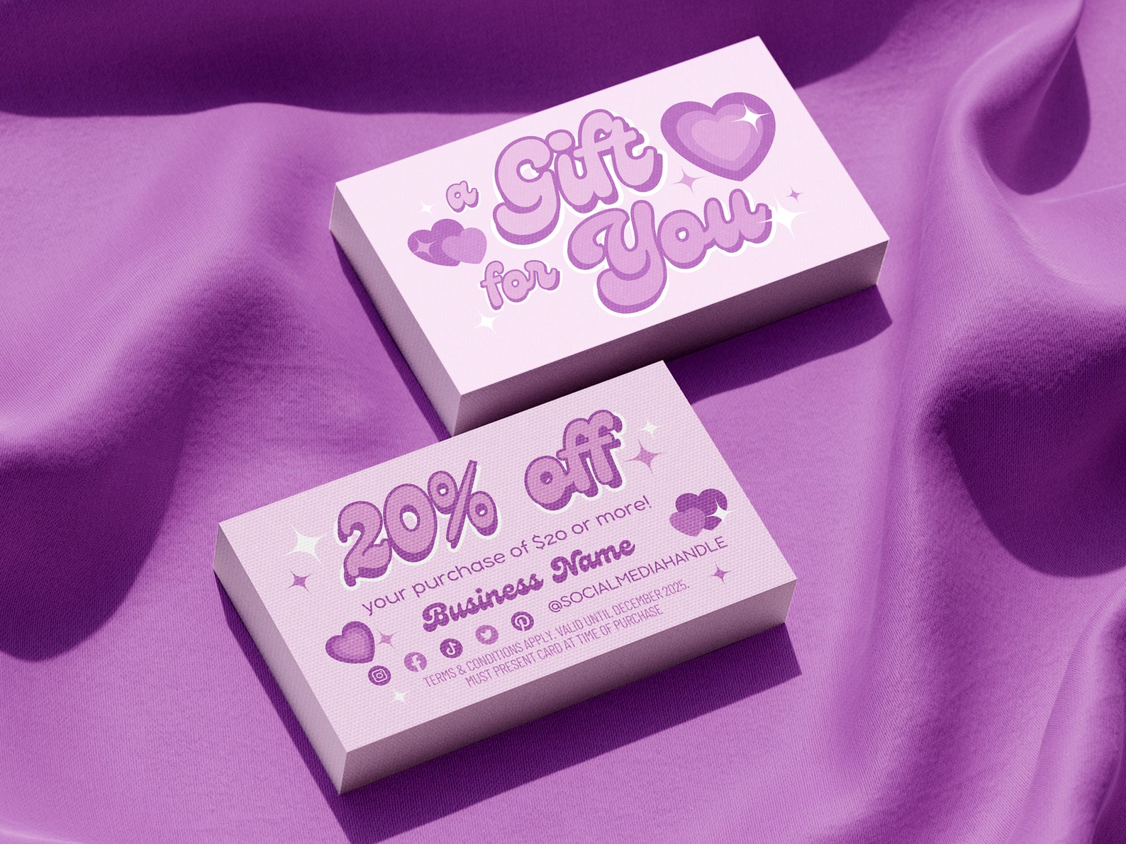 Beauty Salon Coupon Card Canva Template, DIY Printable Editable Hair ...