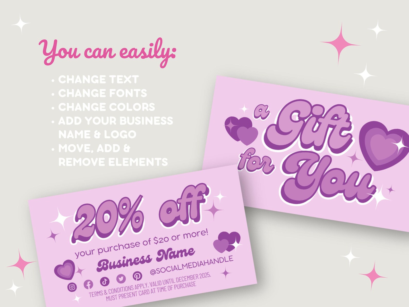 Beauty Salon Coupon Card Canva Template, DIY Printable Editable Hair ...