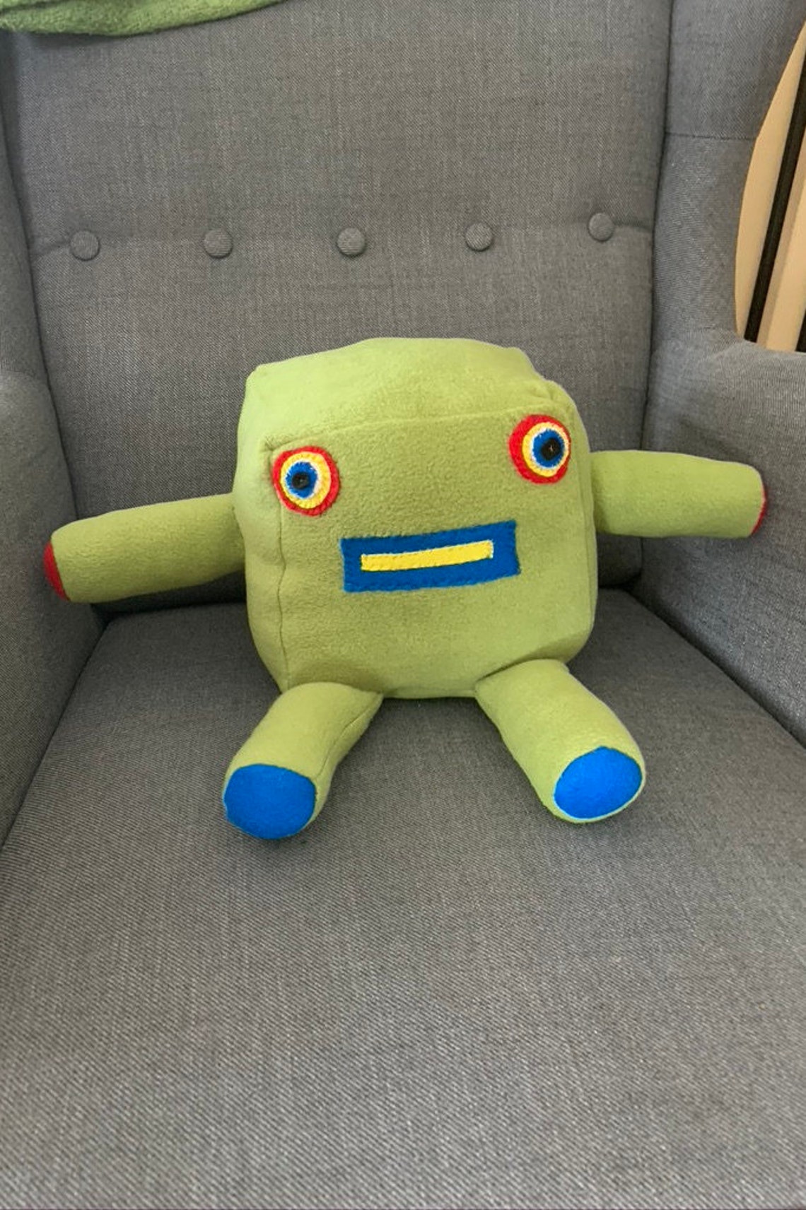 Mr. Squishy Cube Green - Etsy