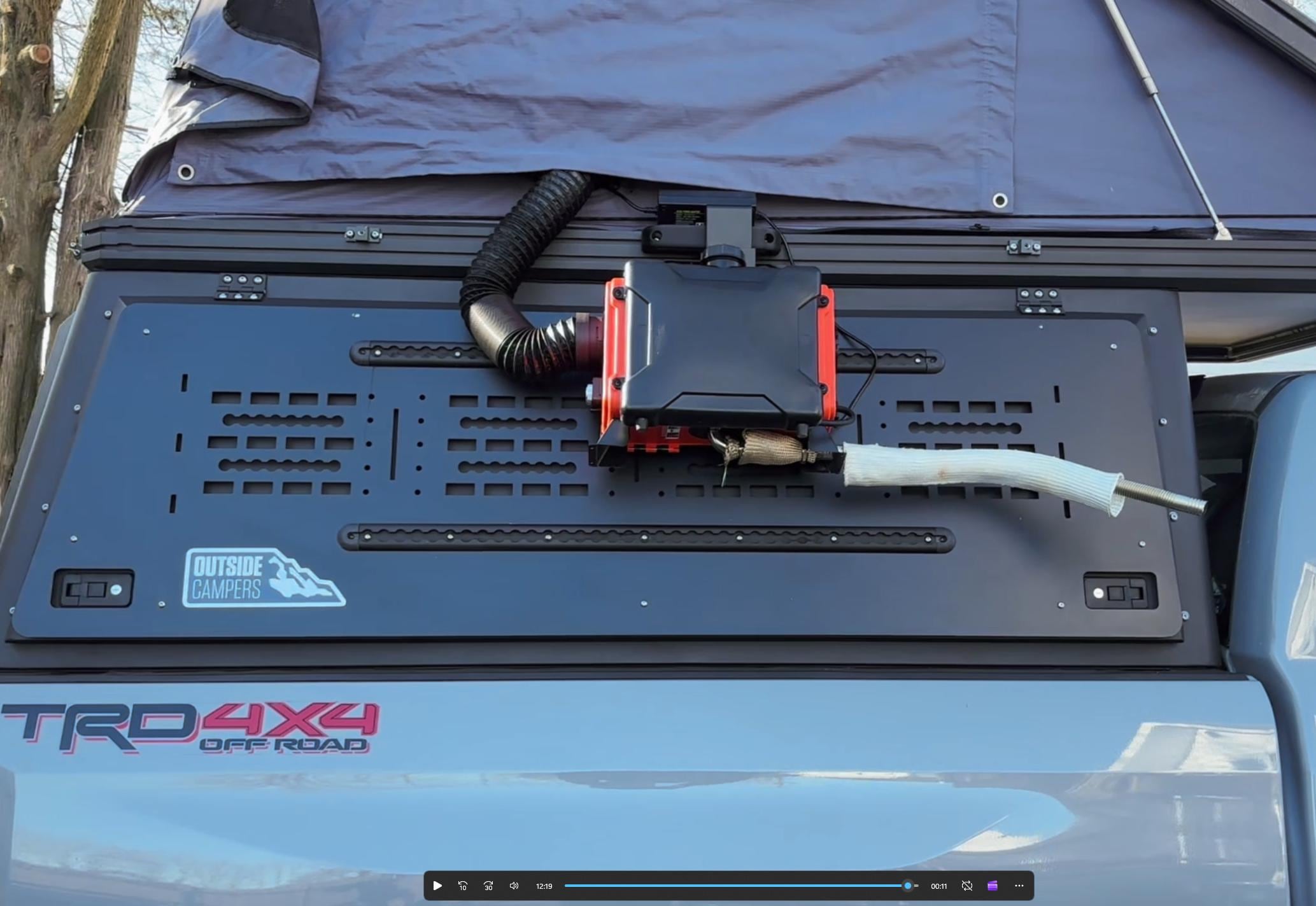 Camper Cap Diesel Heater Mount for T-slot Mounting & Outside Campers ...