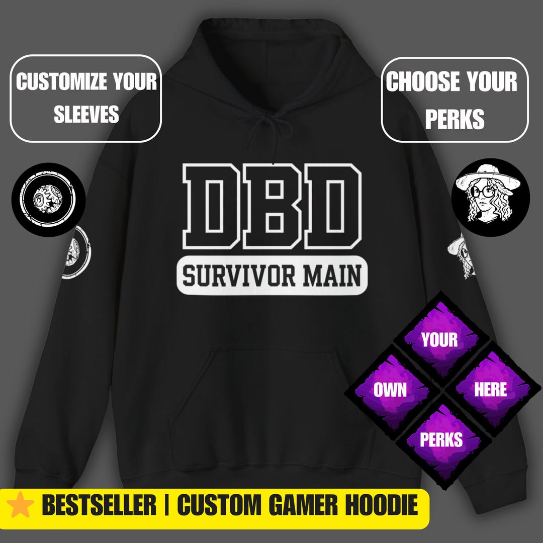 Custom Dead by Daylight Hoodie, DBD Survivor Main Sweatshirt, Custom ...