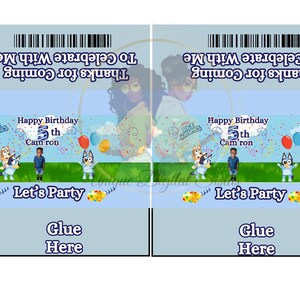 Editable Bluey Party Favor Bundle - Etsy