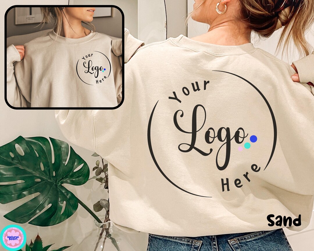 Custom Logo Sweatshirt, Small Business Sweatshirt, Business Logo ...