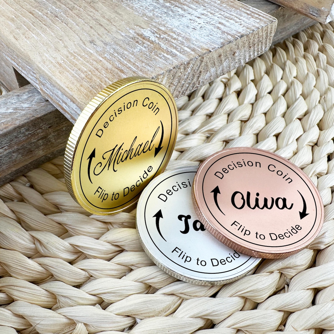 Personalized Decision Coins,custom Flip Coins for Couples,decision ...