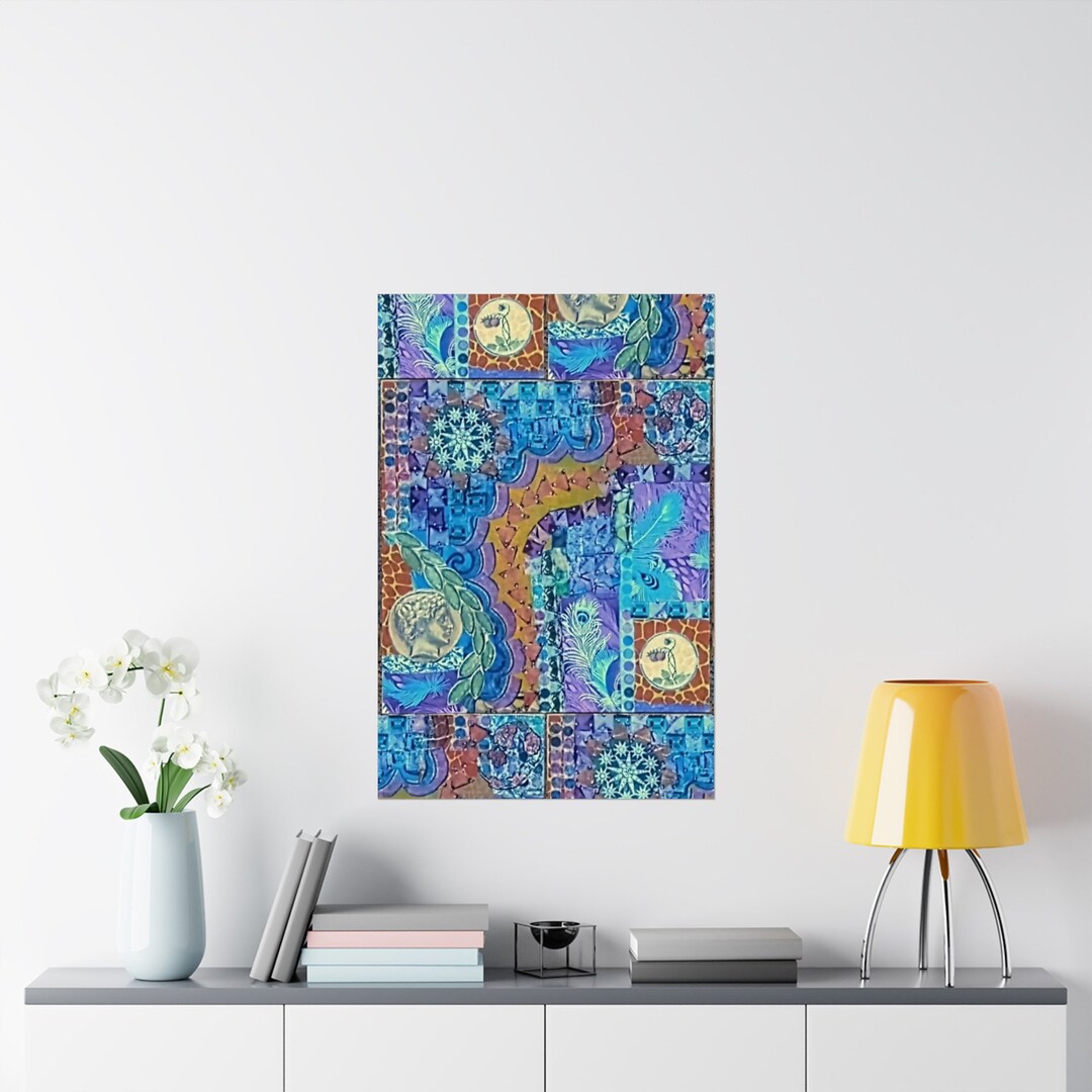 Matte Vertical Posters Willkommen, Bienvenue, Welcome Design by David ...