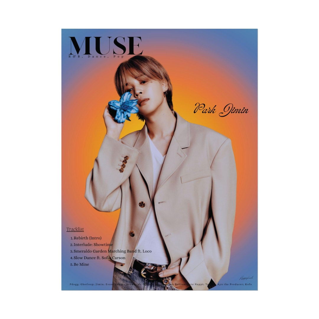 Jimin Muse Album Tracksheet Poster Album Tracksheets - Etsy