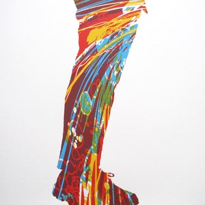 Screen Print Called Psychedelic Man. Handmade Surreal Figure in Limited ...