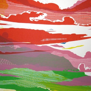 Brilliant Sky Limited Edition Screen Print Landscape - Etsy