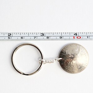 U.S. Bicentennial Quarter Domed Coin Keychain, Key Ring, Commemorative ...