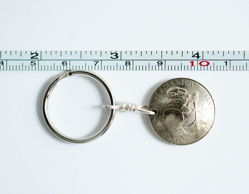 Buffalo Nickel Coin Keychain Modern U.S. Coin Thomas Jefferson - Etsy