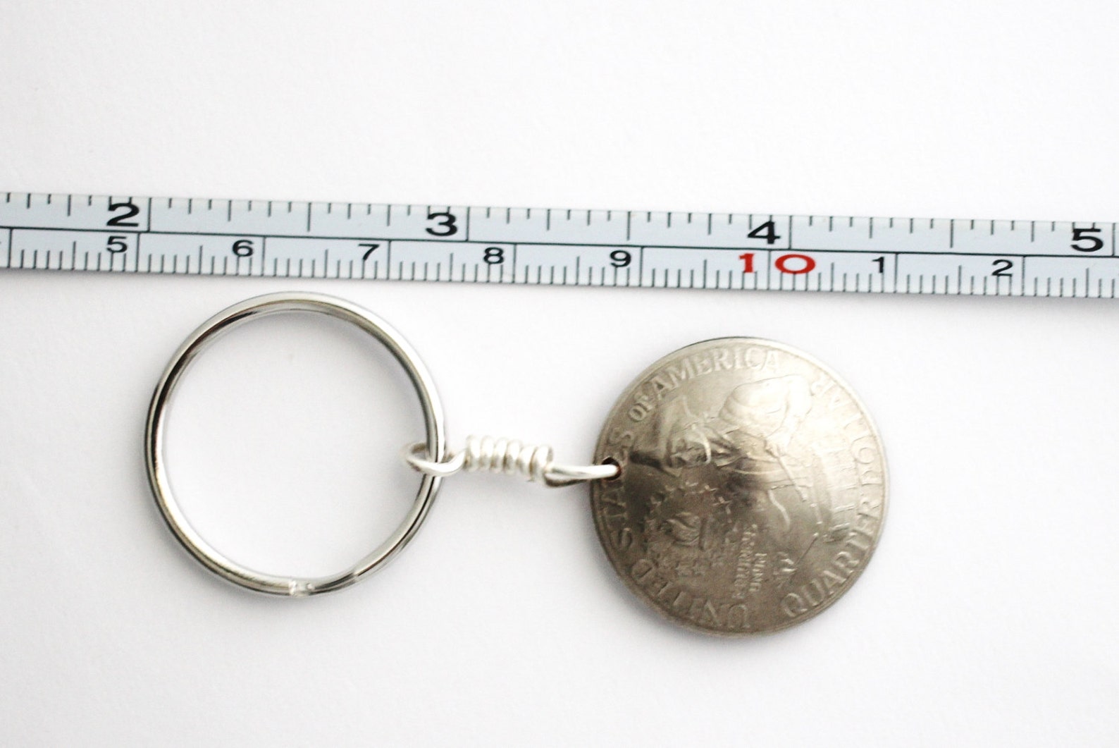 U.S. Bicentennial Quarter Domed Coin Keychain Key Ring - Etsy