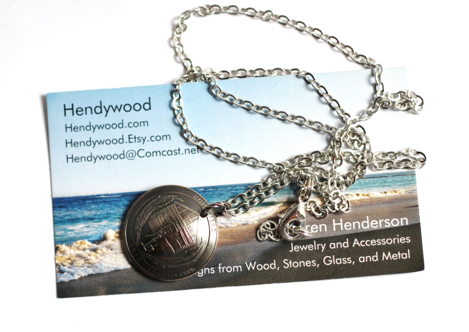 Quarter Coin Necklace U.S. Quarter Dollar Pendant Homestead - Etsy
