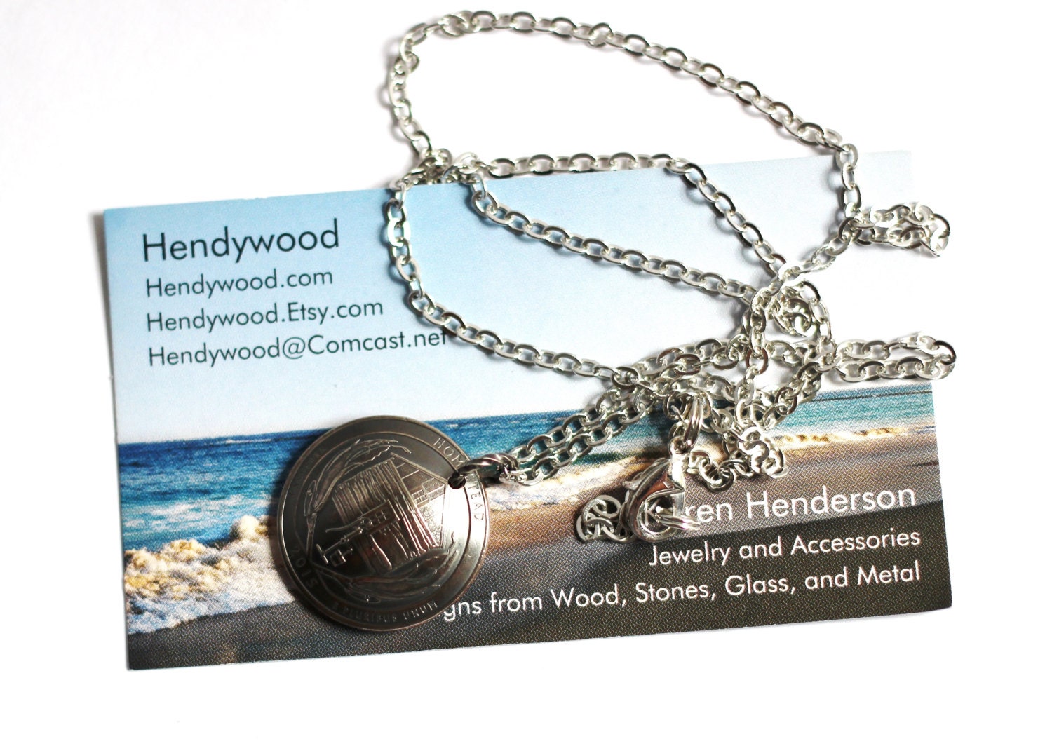 Quarter Coin Necklace U.S. Quarter Dollar Pendant Homestead - Etsy