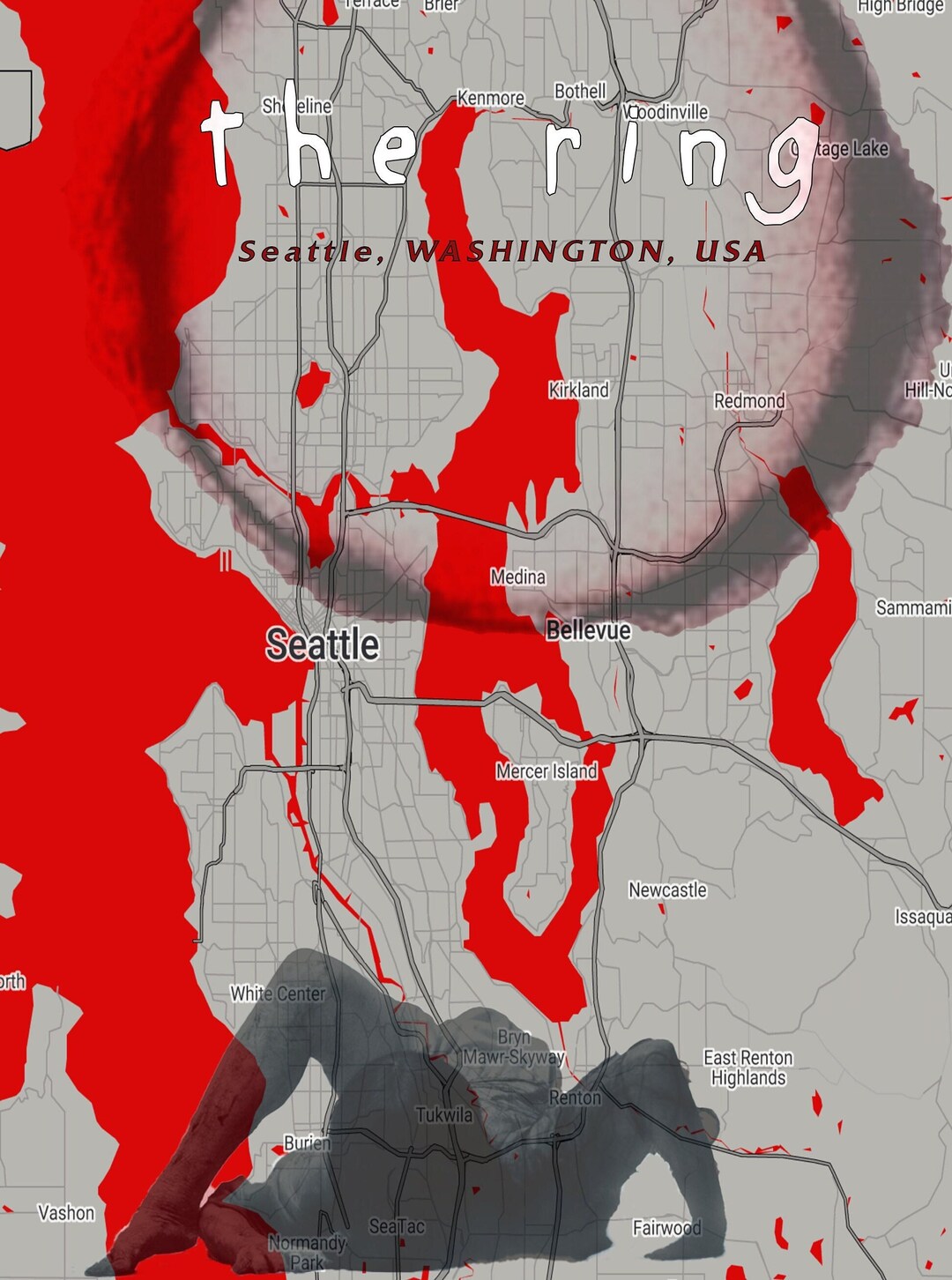The Ring | Horror Movie Map - Digital Download, Unique Gift for Fans of ...