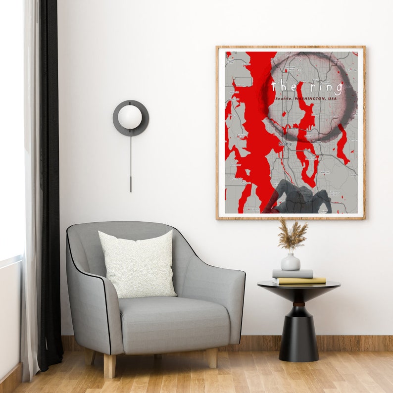 The Ring | Horror Movie Map - Digital Download, Unique Gift for Fans of ...