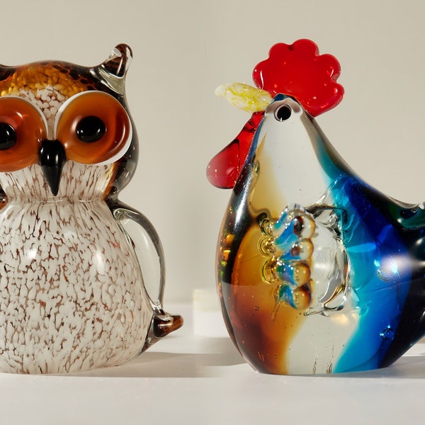 Rooster Glass - Etsy