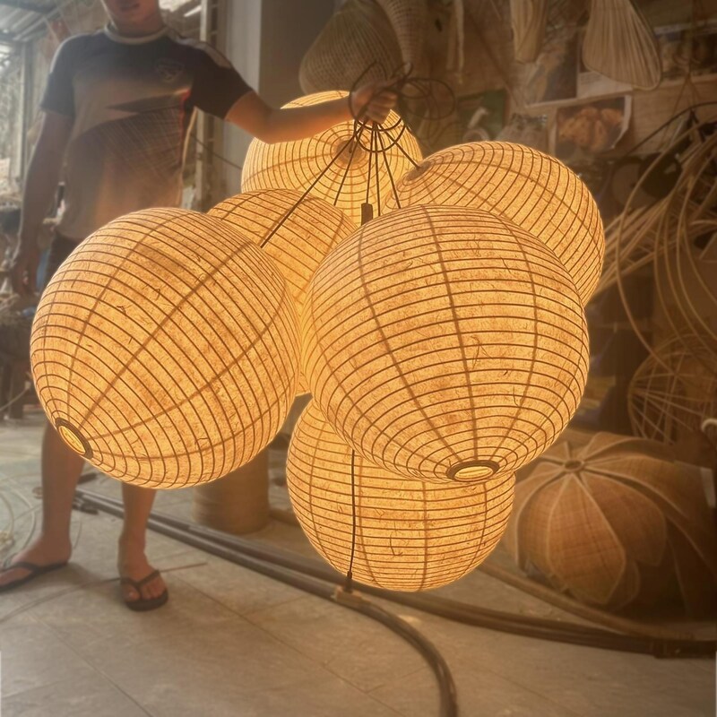 Japanese Ceiling Light - Etsy