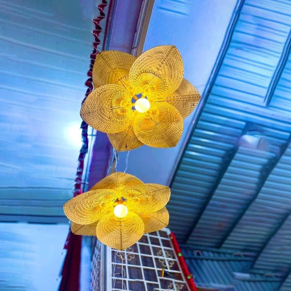 Wicker Lamp Shade - Etsy