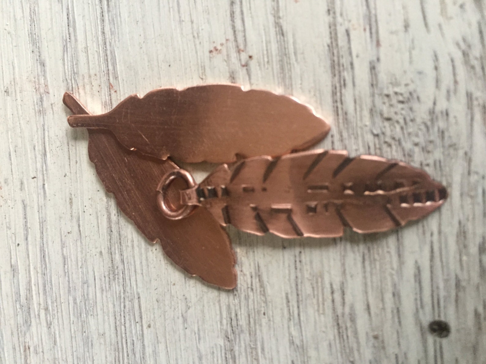Feather Metal Blanks in 20g Raw Copper - Choose Your Quantity -free USA ...