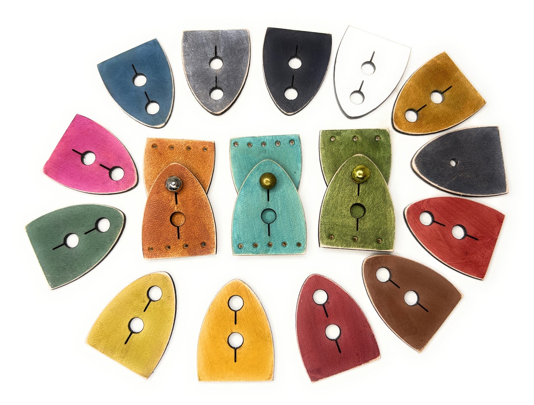 Qty 4 Leather Leaf Adjustable Clasp ~ 25mm Wide for Beaded Designs - Etsy