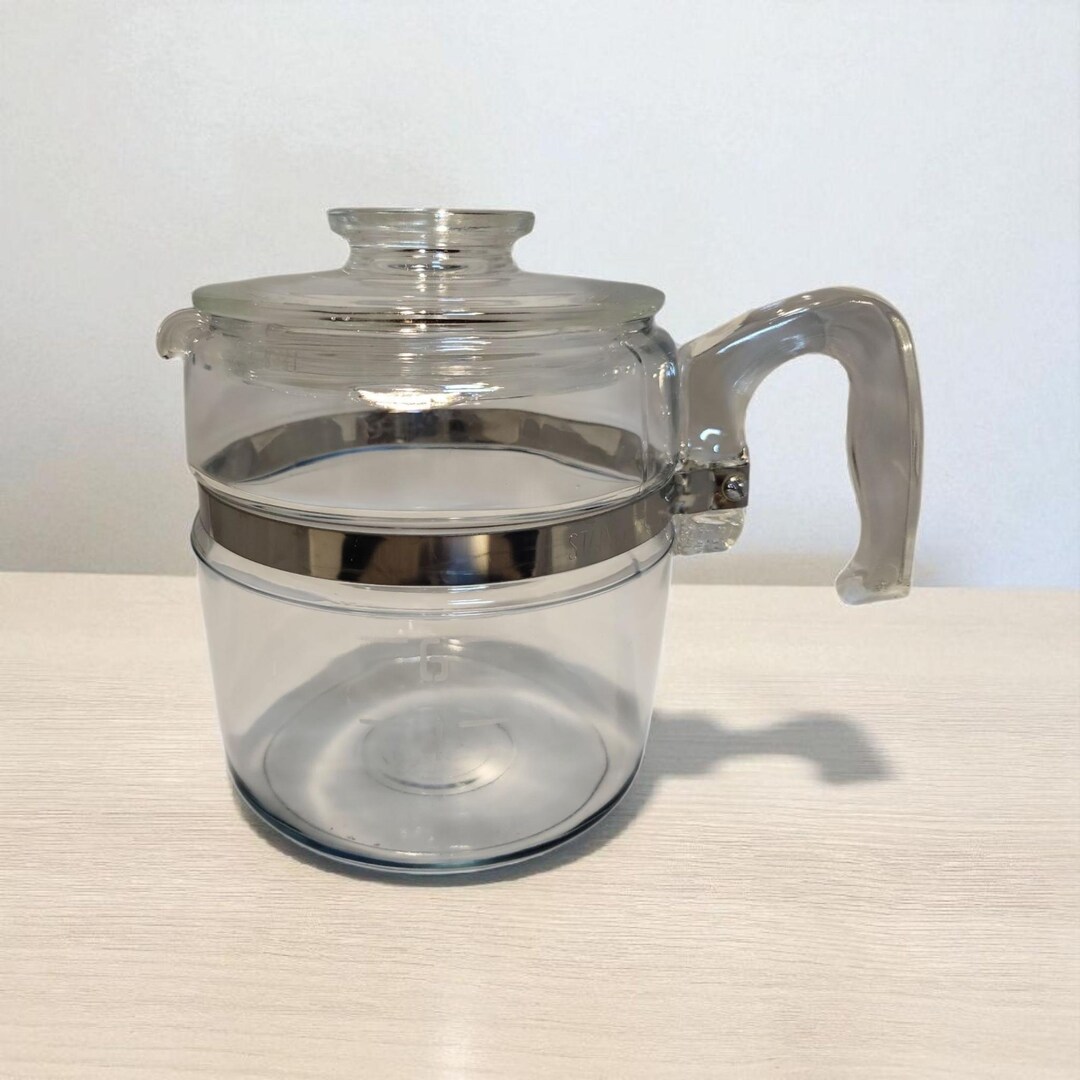 Large 6-cup Pyrex Flameware Coffee Pot - Model 7756-B - MISSING STEM ...