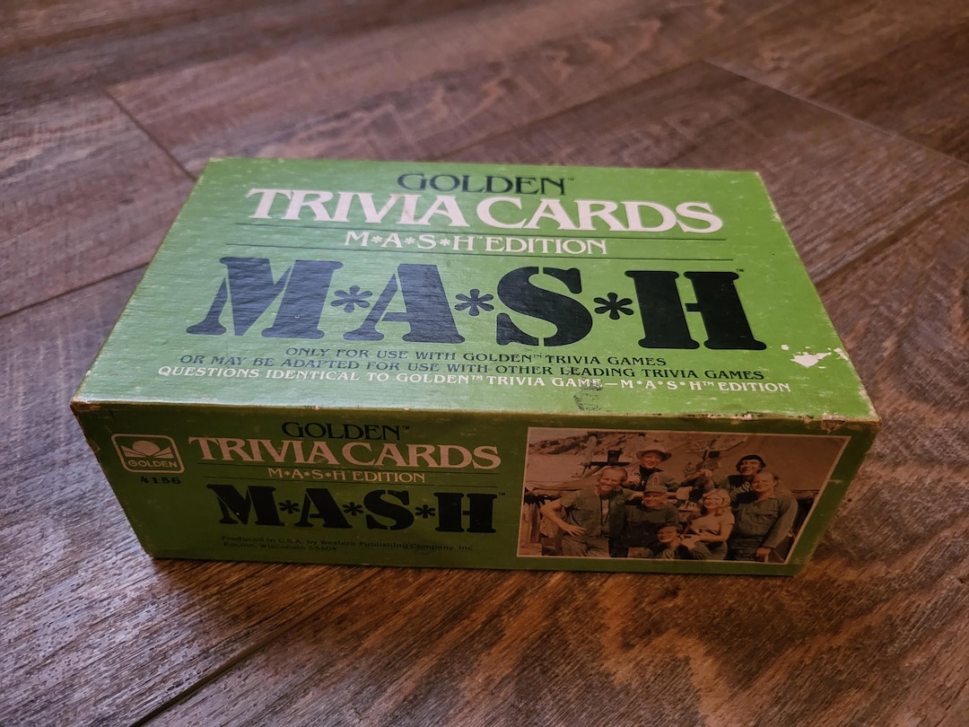 1984 Golden Trivia Game: MASH Edition Game Cards. - Etsy