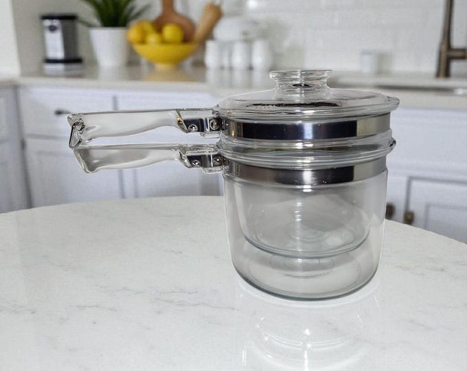 Pyrex Flameware Double Boiler, Glass Cookware - Etsy