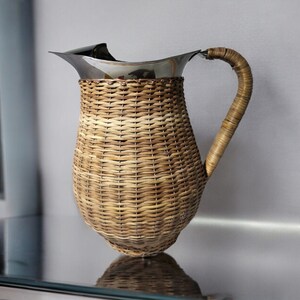 Wicker Pitcher - Etsy