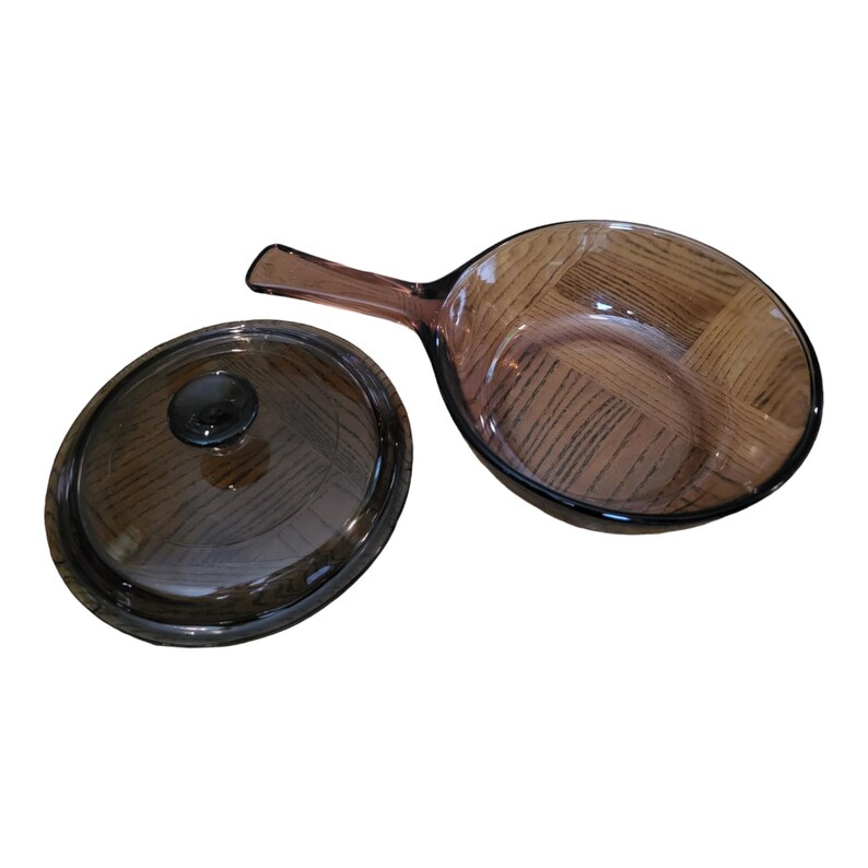 Pyrex Vision Corning Ware .5L Amber Glass Saucepan With Lid Kitchen ...