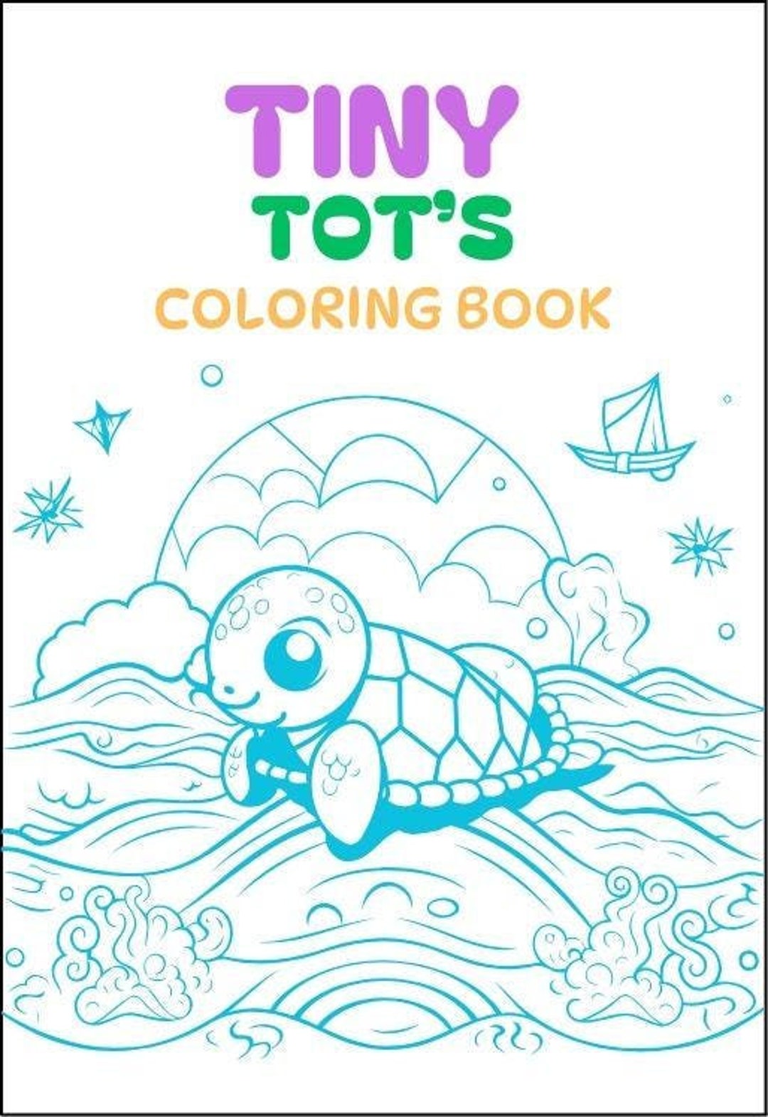 Tiny Tots Coloring Book - Etsy