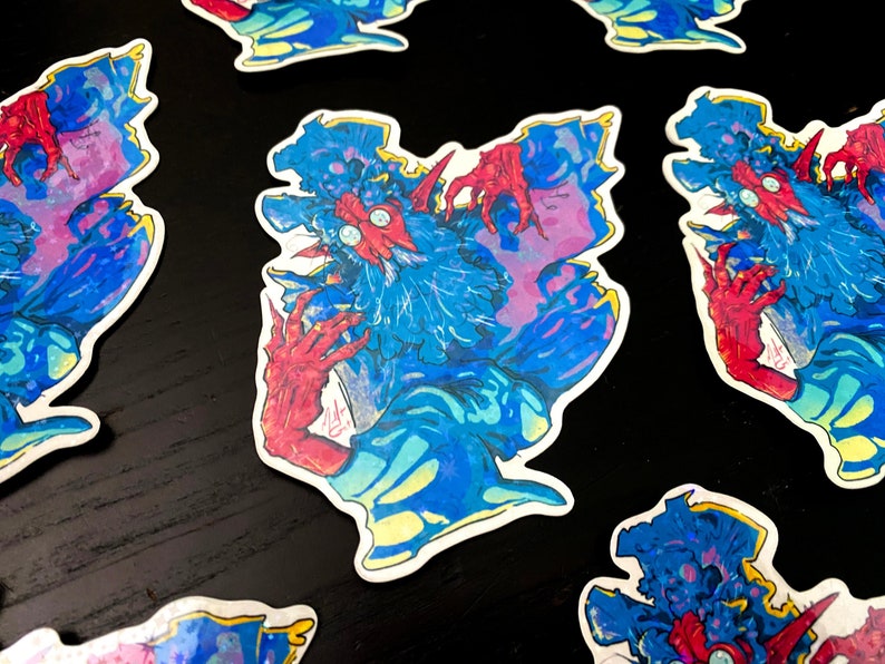 Wizard Magic Holographic Vinyl Sticker MTG Collab - Etsy