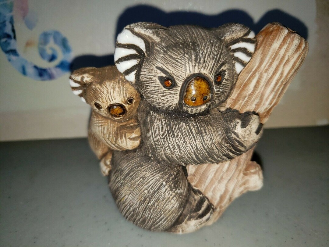 Rinconada Ceramic Uruguay Koala Bear Mother Baby Figurine 3.5" - Etsy