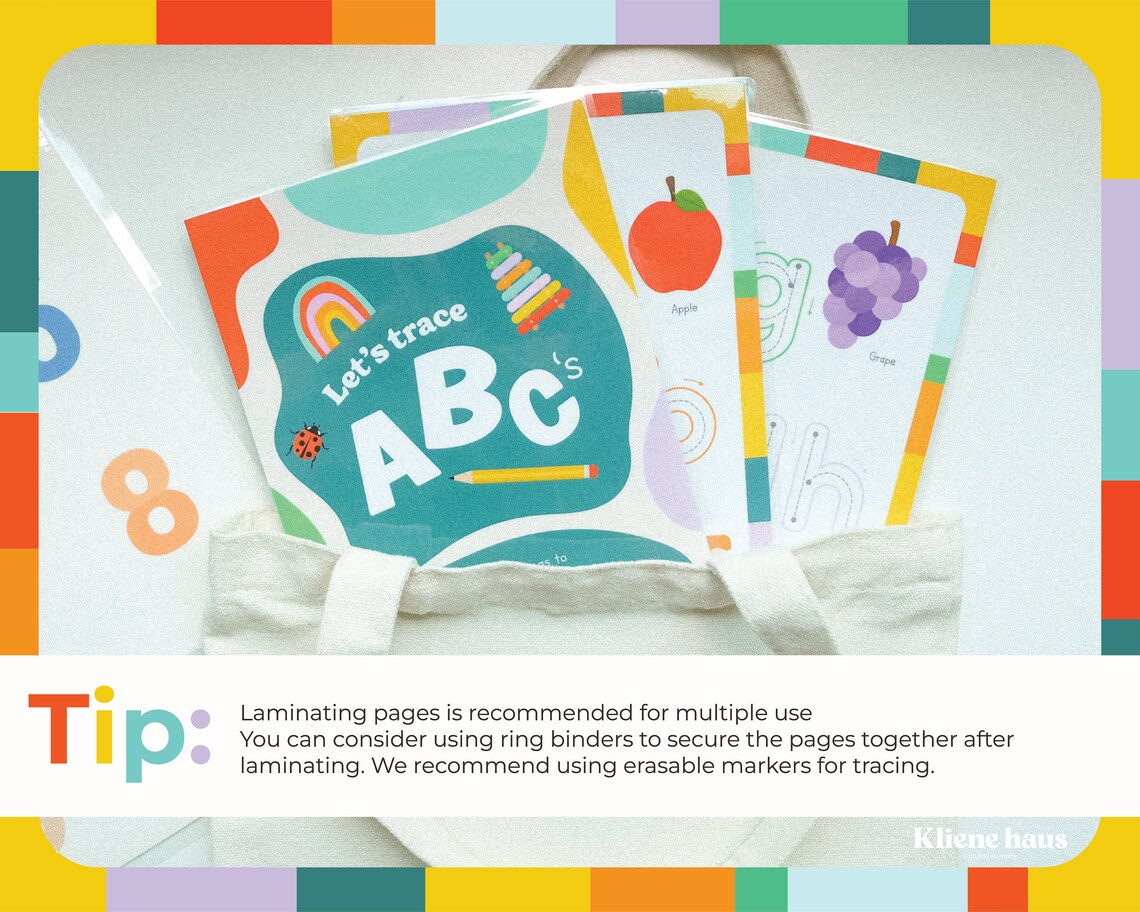 My First ABC Mini Tracing Learning Activity Book for Toddlers Printable ...