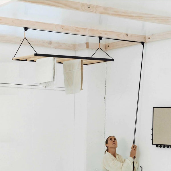 Ceiling Mounted Towel Rack - Etsy