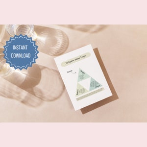 CBT Triangle Digital Download Minimalist Print Therapy Worksheet ...