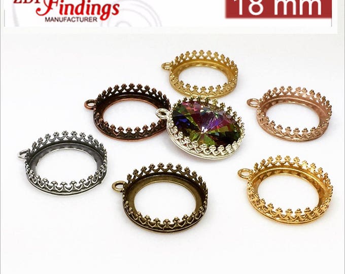 6pcs X Round 16mm Quality Cast Bezel Cup Setting Choose Your - Etsy