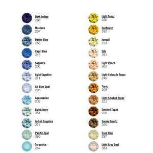 24pcs X Swarovski Round Rivoli SS39 -multi Colors Crystal 8.2mm -39SS ...