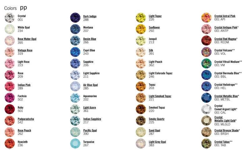 24pcs x Swarovski Round Rivoli SS39 Multi Colors Crystal | Etsy