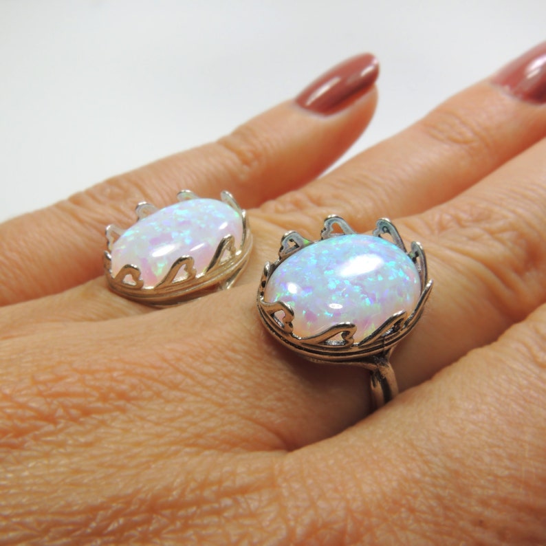 16x12mm Ring Bezel Cups Setting Adjustable Locking Shiny - Etsy