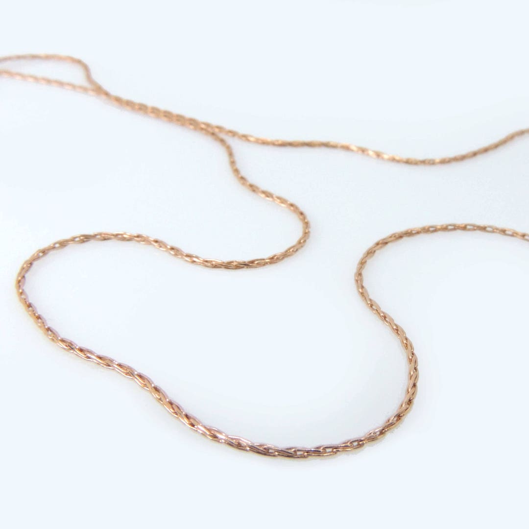0.75mm 14k Rose Gold Filled Stringing and Beading Chain - Etsy