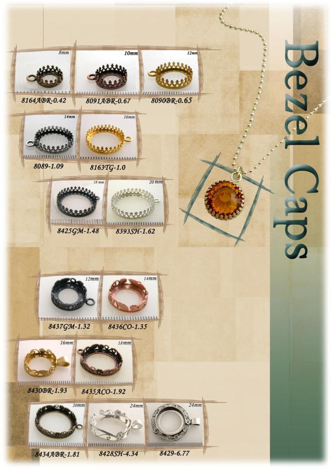 Square 14x14mm Heavy Cast Ring Bezel Cups Setting Antique | Etsy