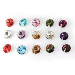 4pcs X Round 14mm Swarovski Rivoli 1122 Crystal, Choose Your Color ...
