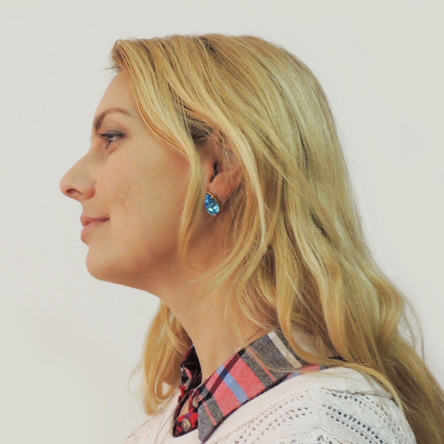 4pcs X Quality Cast 18x13mm Pear Shape Post Bezel Earring for | Etsy