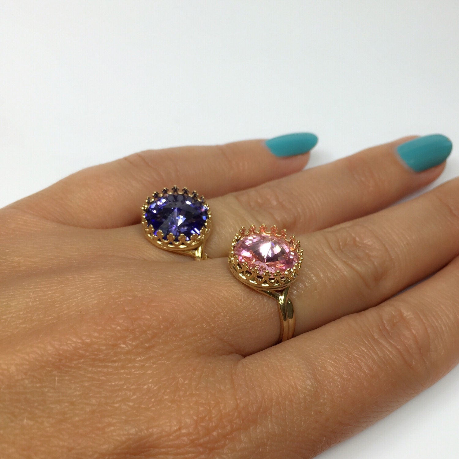 4pcs X Round 12mm Heavy Cast Ring Bezel Cups for Setting Shiny Gold ...