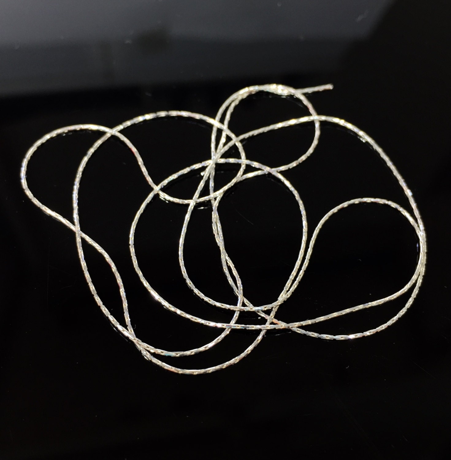 0.6mm 925 Sterling Silver Stringing and Beading Chain Without - Etsy