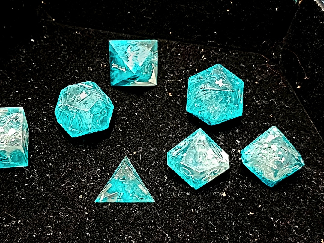 Custom Handmade Polyhedral Dice Set - Unique Resin Dice for D&D ...
