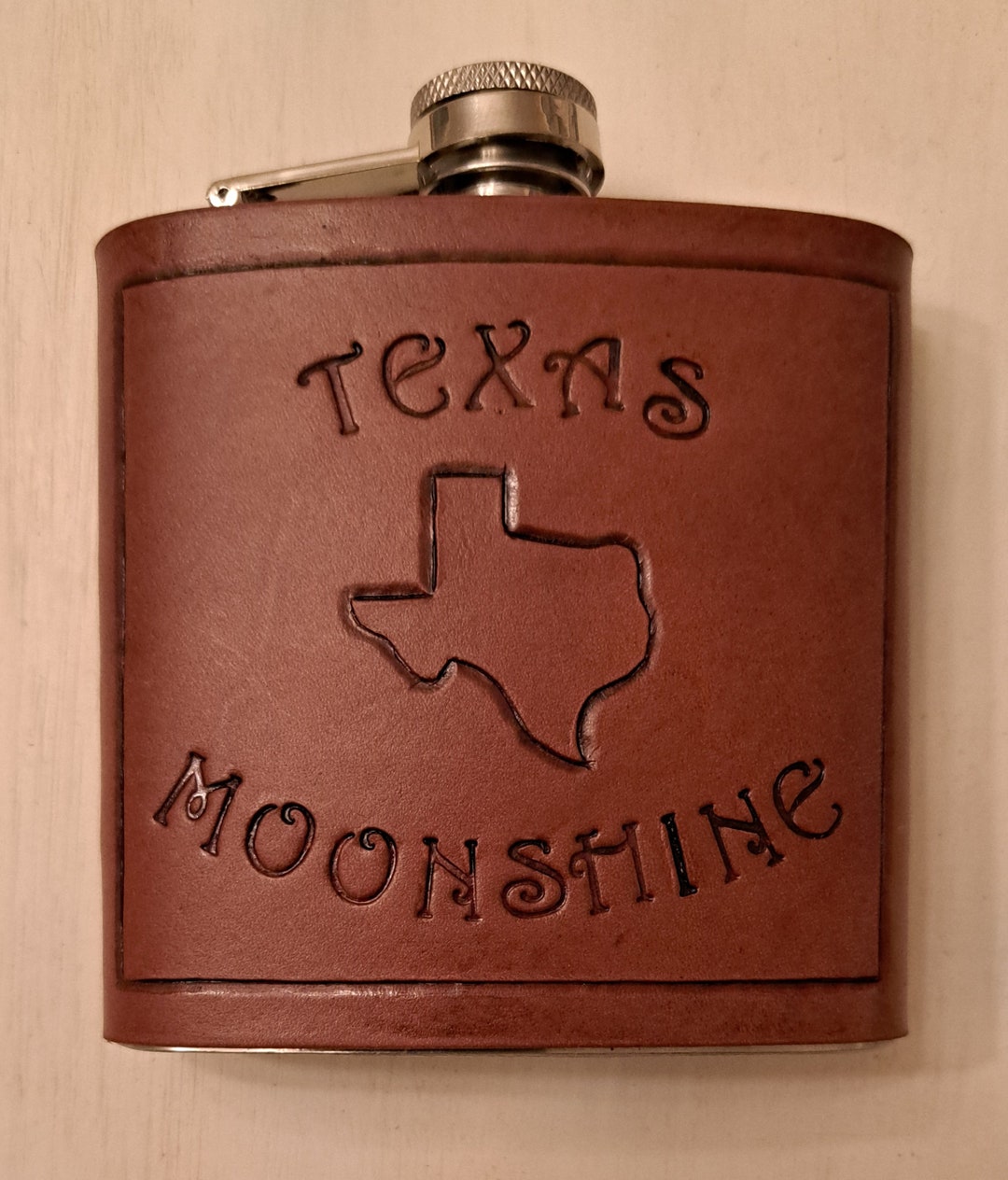 Handmade Leather Flask Sleeve - Etsy